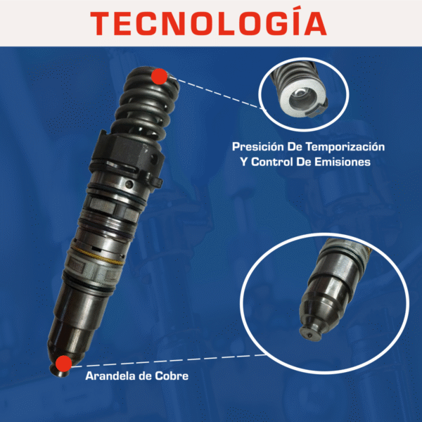 INYECTOR DIESEL RECONSTRUIDO 4088665 CUMMINS PARA ISX15.L EGR 500HP ...